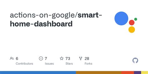 GitHub Actions On Google Smart Home Dashboard