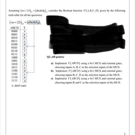 Solved Assuming No 23 Abcdefg Consider The Boolean
