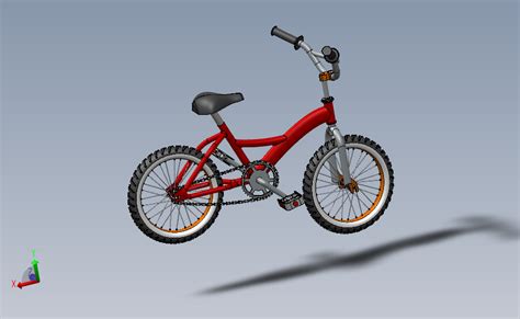 自行车SW SOLIDWORKS 2018 模型图纸下载 懒石网