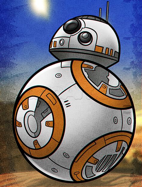 How To Draw BB 8 Step By Step Star Wars Characters Draw Star Wars