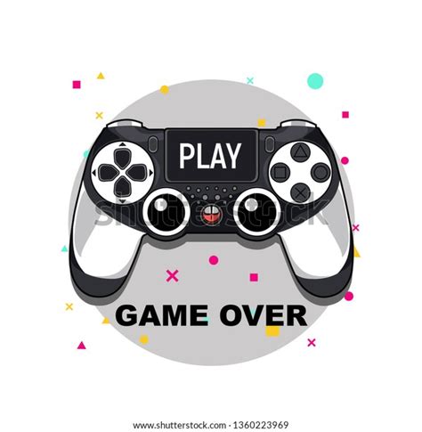 Gamepad Console Gamegame Controller Vector Illustration Stock Vector Royalty Free
