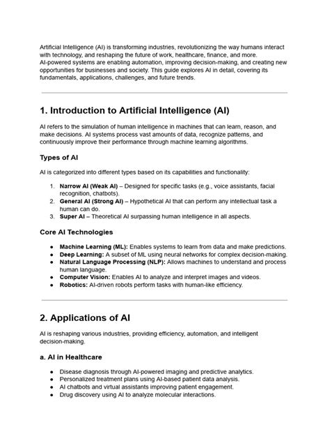 Artificial Intelligence Ai And Its Impact On The Future Pdf Artificial Intelligence