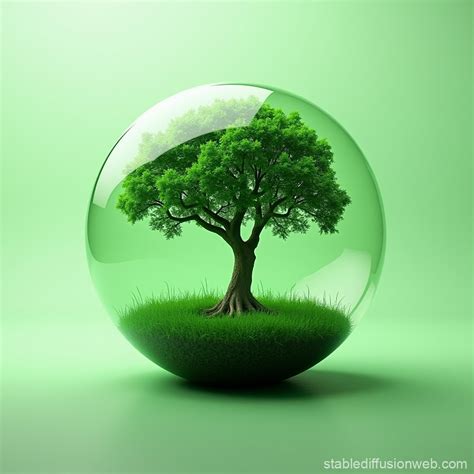 Digital Tree In Green Bubble With Text Stable Diffusion Online Digital Tree In Green Bubble With Text Stable Diffusion Online