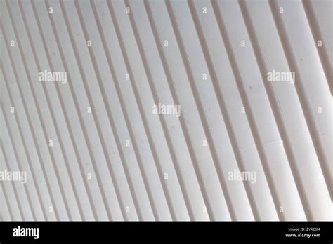 Abstract View Of The Geometric Patterns In The Oculus Nyc Showcasing