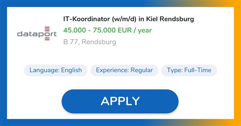 IT Koordinator w m d in Kiel Rendsburg Job in Rendsburg Dataport AöR