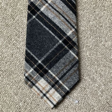 M F Editorial チェック柄 ネクタイ ウール メルカリ