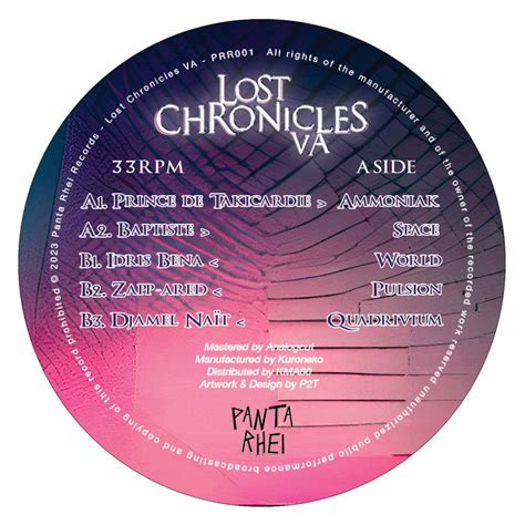 Various Artists Lost Chronicles Ep Various Artists Panta Rhei Records