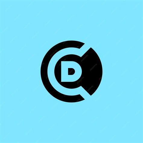 현대 문자 D 및 C 로고 Dc 또는 Cd 로고 프리미엄 벡터