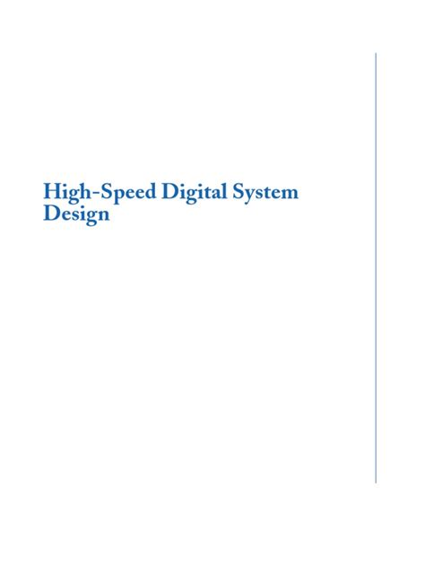 high speed digital system design pdf capacitor printed circuit board