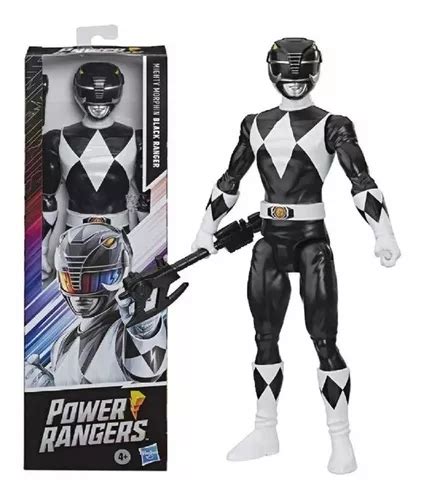 Power Rangers Mighty Morphin Black Ranger Figura 30 Cm Mercadolibre