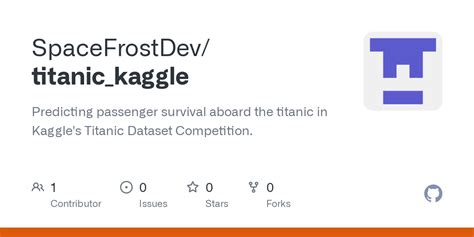 Github Spacefrostdev Titanic Kaggle Predicting Passenger Survival Aboard The Titanic In