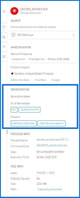 Threat Response Bitdefender Techzone