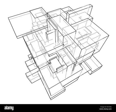 Wireframe Boxes Sketch Style Stock Vector Image And Art Alamy