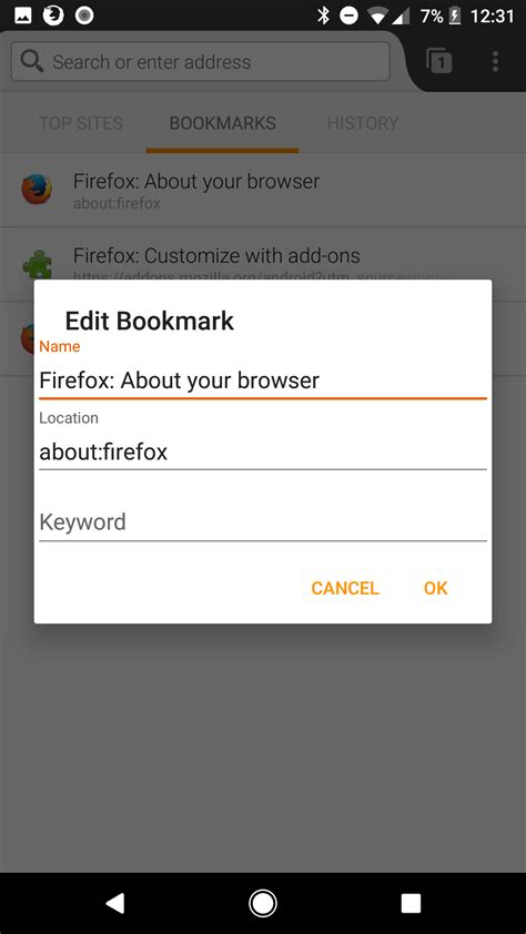 Firefox Nightly For Android Has An Improved Bookmark Manager