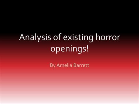 Analyse And Codal Presentation Ppt