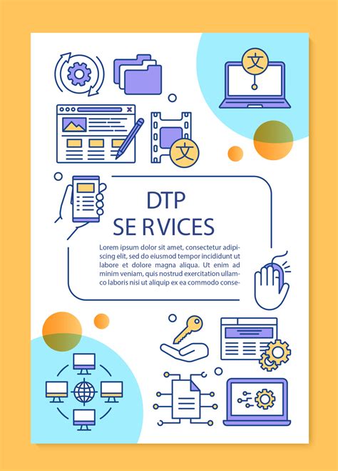 DTP Services Brochure Template Layout Text Formatting Service Flyer Booklet Leaflet Print