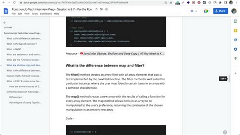 Javascript Revision 7 Map And Fillter Function Scope And Block Scope