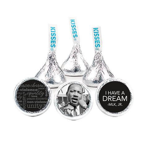 360 Pcs Martin Luther King Day Candy Chocolate Hersheys Kisses Bulk