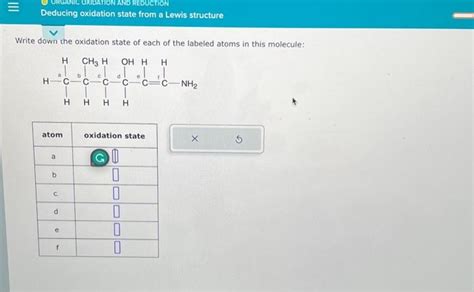 Solved Write Down The Oxidation State Of Each Of The Labeled Chegg Com