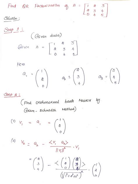 Qr Decomposition Problems Pdf