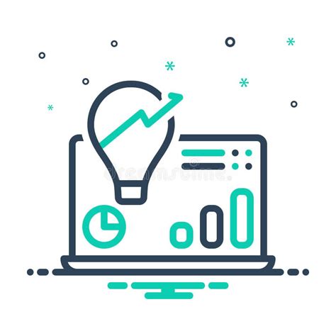 Mix Icon For Insights From Finance And Graph Stock Vector