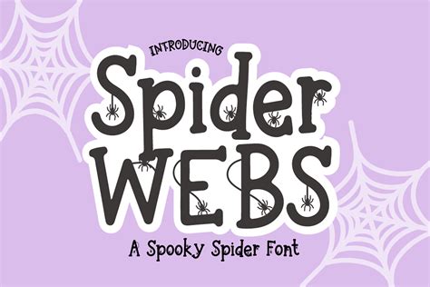 Spider Webs Spooky Halloween Handwriting Font — Blush Font Co