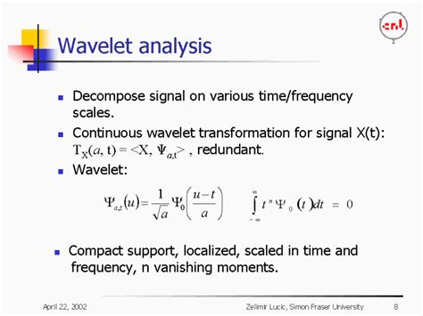 Wavelet Analysis