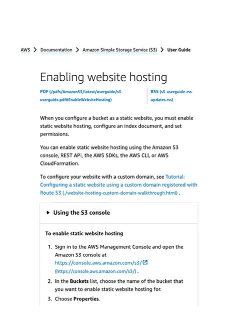 Webpage Endpoints Of S3 Pdf
