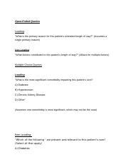 Optimizing CDI Queries For Accurate Documentation Course Hero