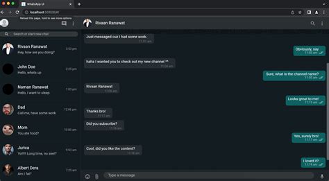 Github Dilshadalam98whatsapp Clone Fullstack Whatsapp Clone