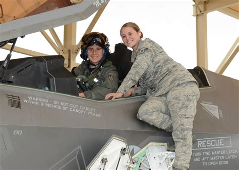 First Female F 35 Test Pilot Completes Flight Mission Air University