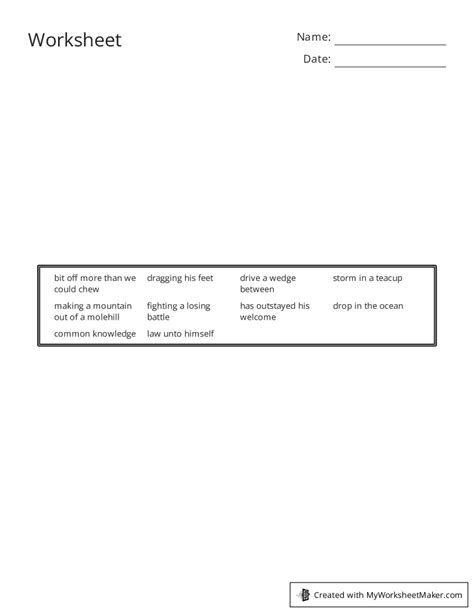 Worksheet My Worksheet Maker Create Your Own Worksheets