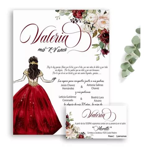 50 Invitaciones De Xv Años 50 Pases Envío gratis