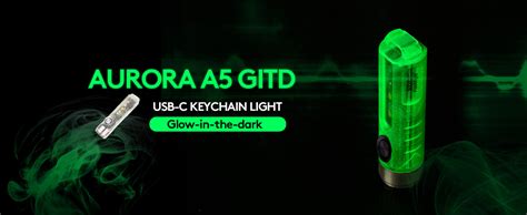 Rovyvon Aurora A5 Gitd Keychain Flashlight Edc Flashlight
