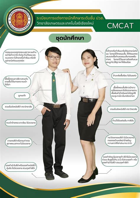 📣ระเบียบการแต่งก วิทยาลัยเกษตรและเทคโนโลยีเชียงใหม่ Cmcat