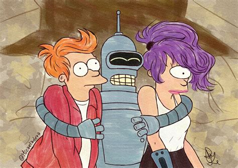 Bender Fry And Leela Futurama Fanart By Micaeladera On Deviantart