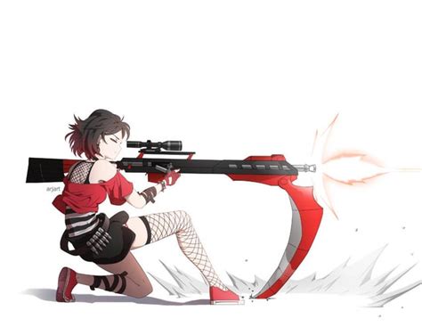 Emo Ruby Shooting Down The Haters Arjart R Rwby