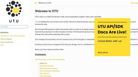 Introducing The Utu Trust Apisdk Docs Building Trust In Web3