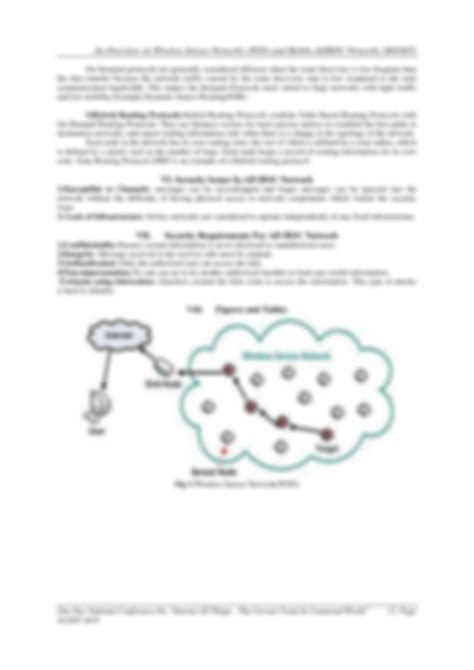 Solution An Overview On Wireless Sensor Networks Wsn And Mobile Adhoc