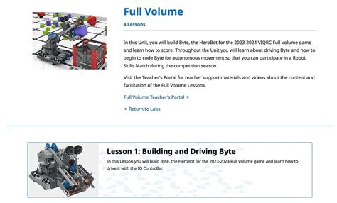NEW Full Volume STEM Lab Unit VEX IQ Robotics Competition VEX