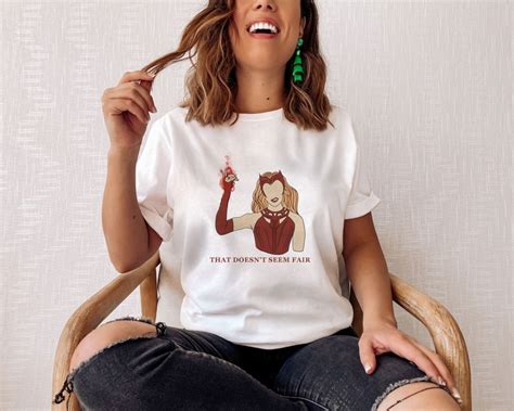 Scarlet Witch That Doesnt Seem Fair Shirt Wanda Character Etsy