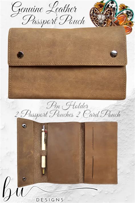 Genuine Leather Passport Pouch