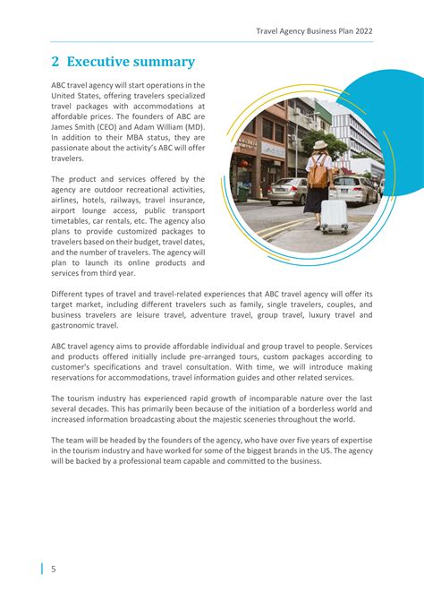 Travel Agency Business Plan