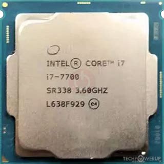 Intel Core I Specs TechPowerUp CPU Database