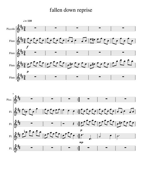 Fallen Down Reprise Piano Tutorial