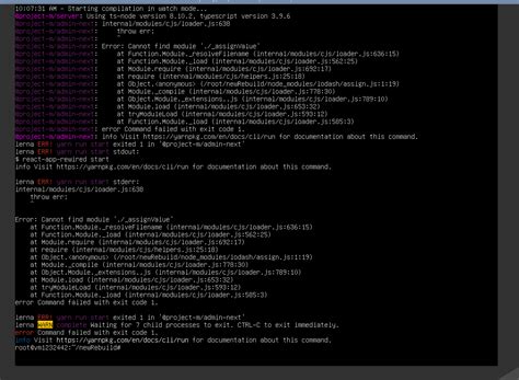 Reactjs Lerna Ubuntu Trying To Start On Ubuntu Project