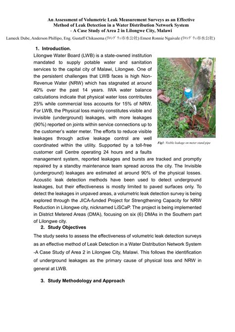 Pdf An Assessment Of Volumetric Leak Measurement Surveys As An