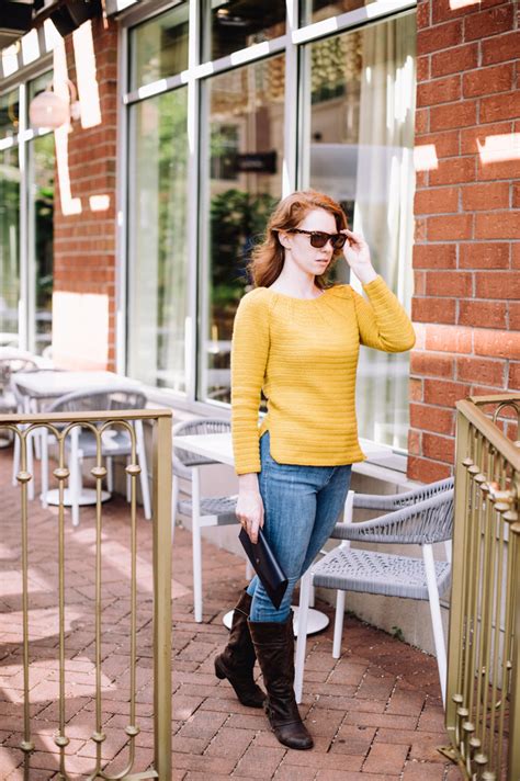 Harvest Sun Embossed Yoke Sweater I Like Crochet