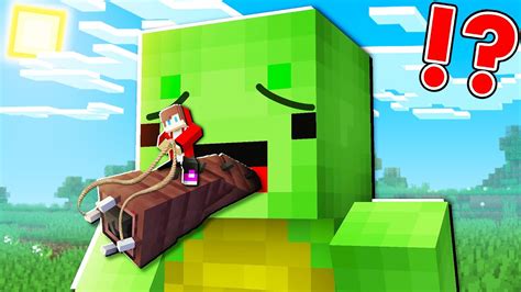 How Jj Escape From Mikey Riding A Worm Extreme Survival Minecraft