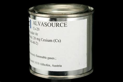 Sample Of The Element Cesium In The Periodic Table